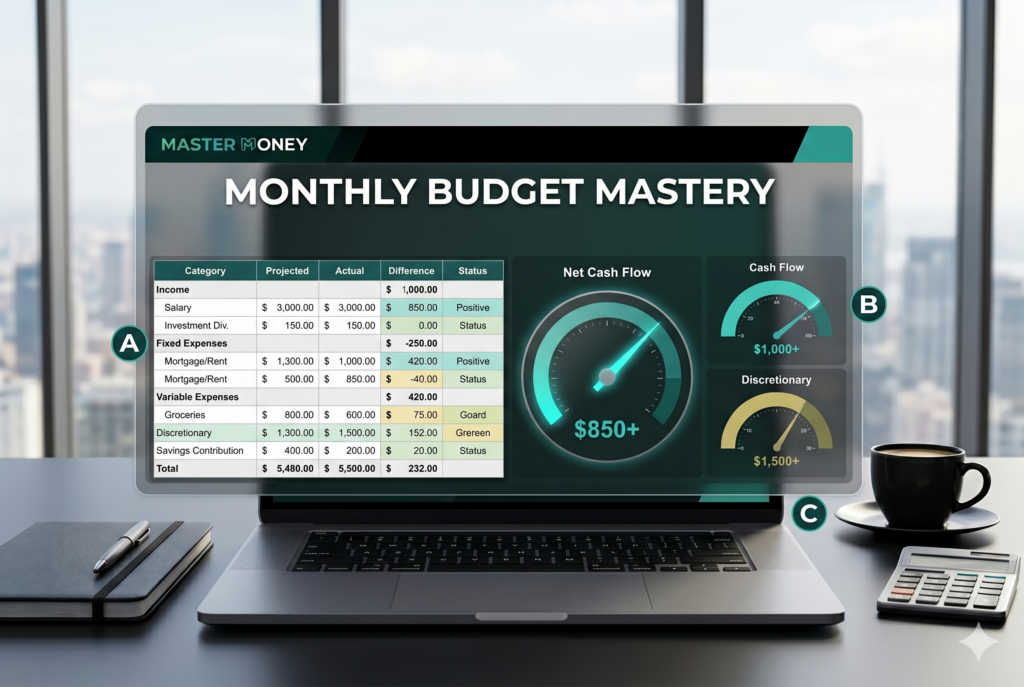 Master Money Budget Template - Master Money